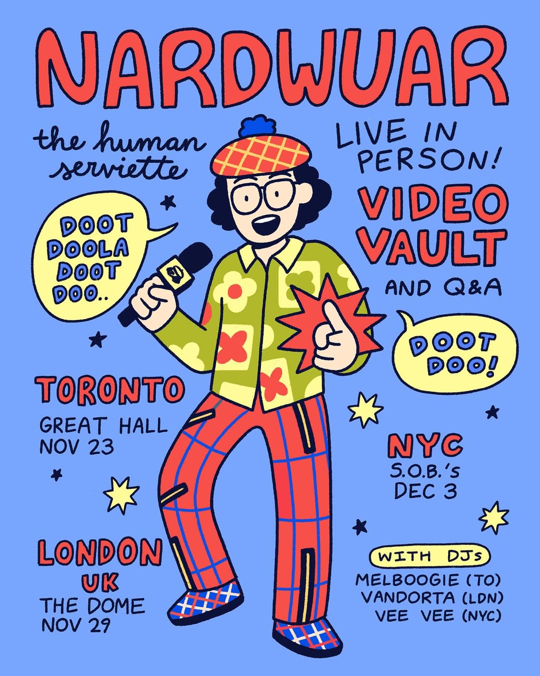 Nardwuar touring this fall with Video Vaults Q&A show