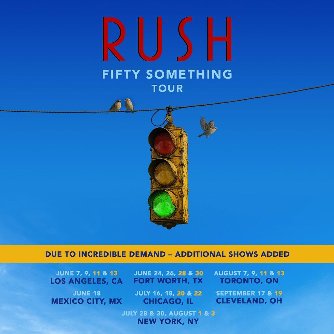 Rush add new shows to first tour in over 11 years