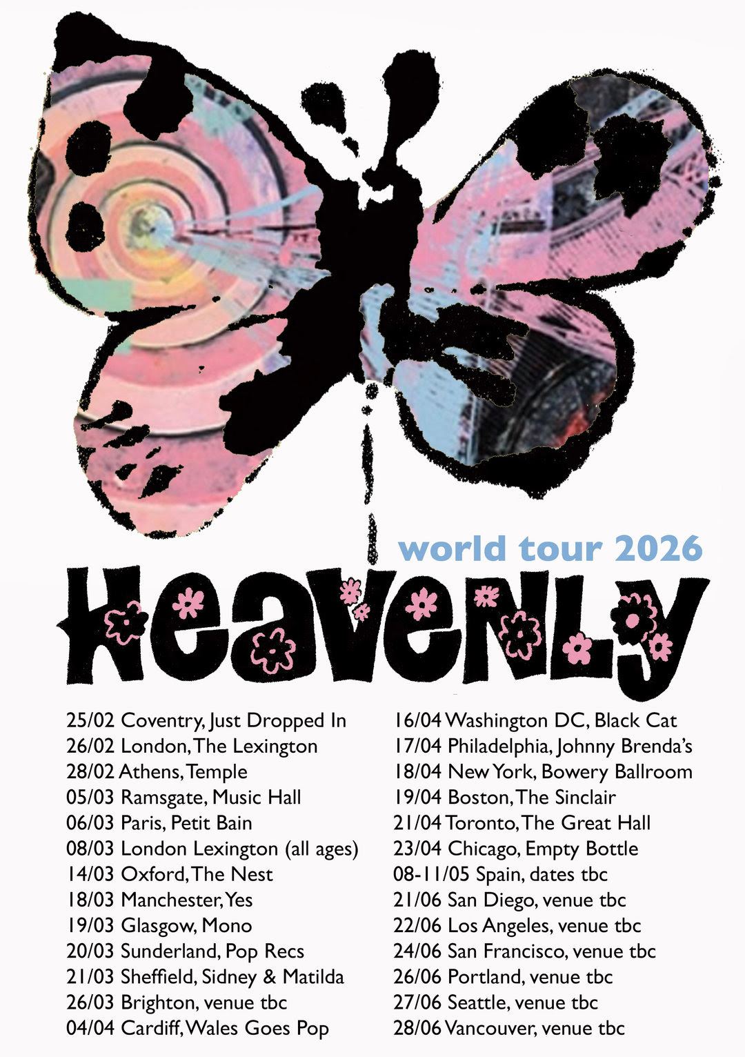 Heavenly announce 2026 tour in support of first album in 29 years