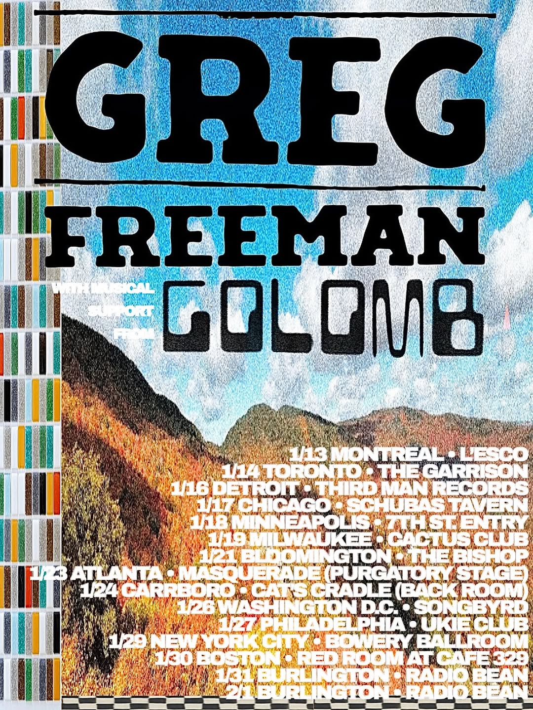Greg Freeman announces 2026 tour with Golomb
