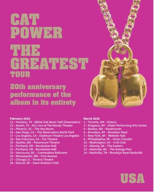 Cat Power announces 'The Greatest' 20th anniversary tour and 'Redux' EP