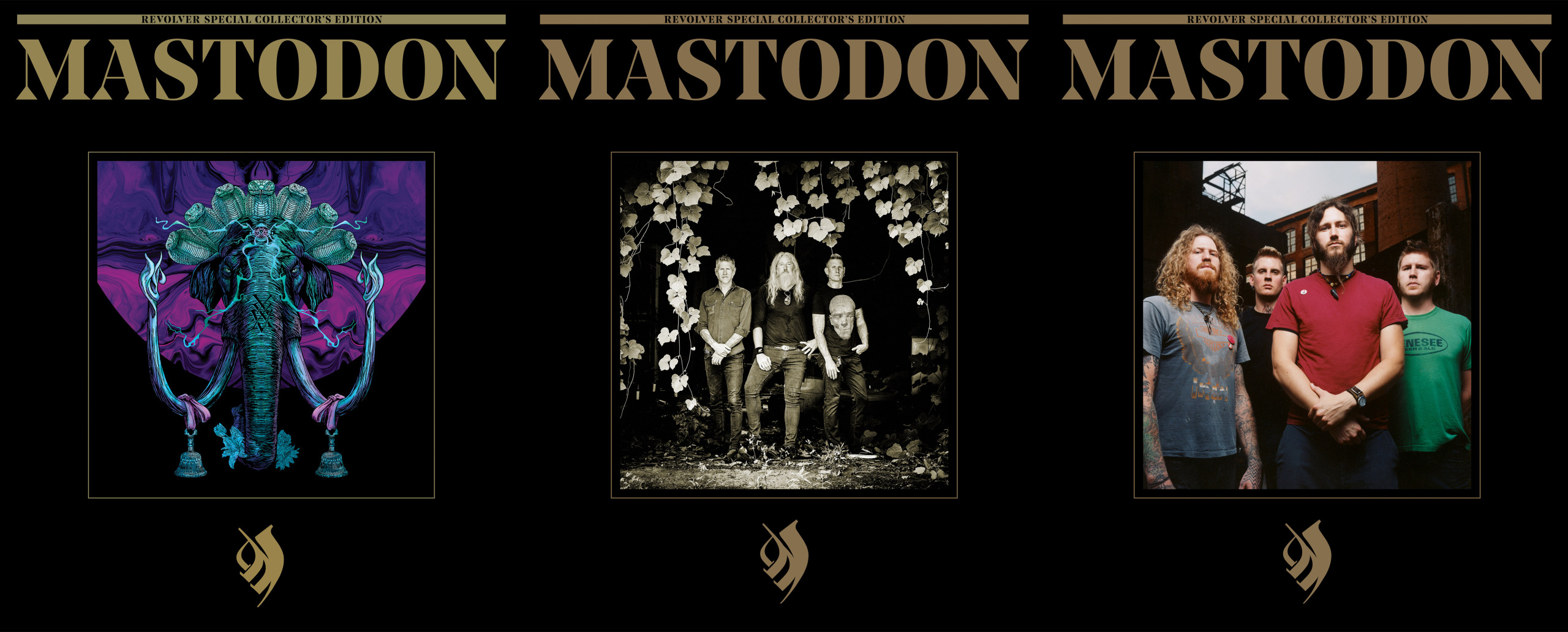 Mastodon: new limited color vinyl variants, collector's mag, t-shirt ...