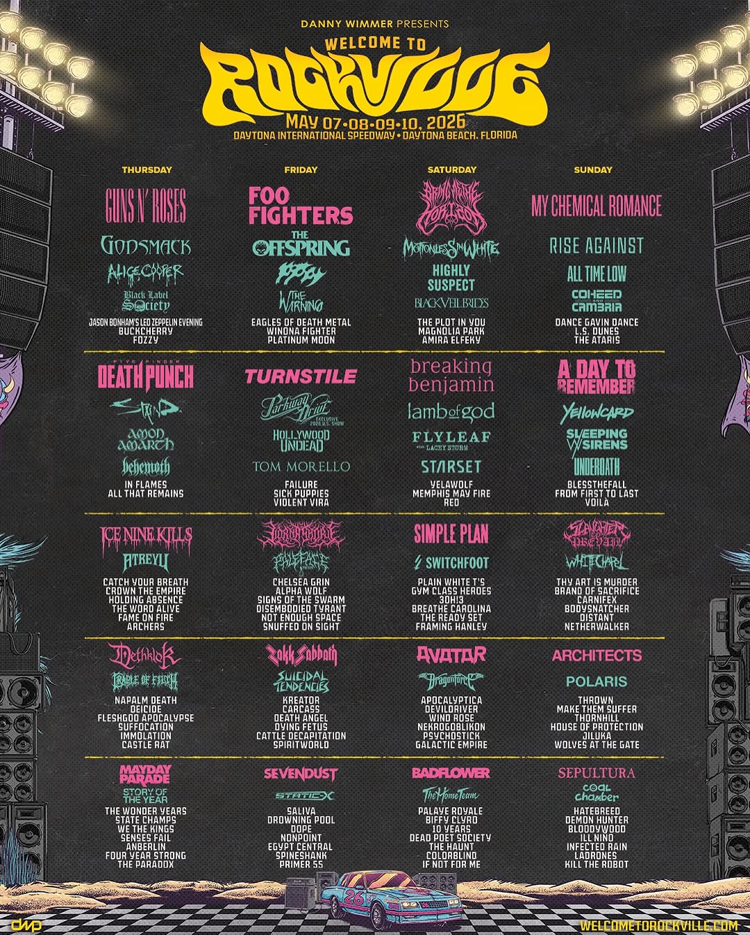 Welcome to Rockville 2026 (Guns N' Roses, Foo Fighters, Turnstile, My ...