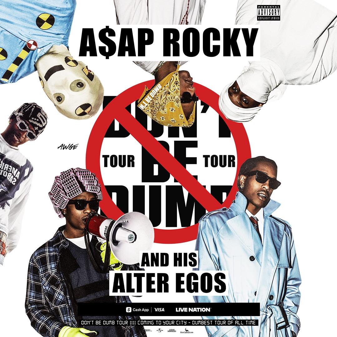 A$AP Rocky announces Don't Be Dumb world tour, shares "WHISKY/BLACK ...