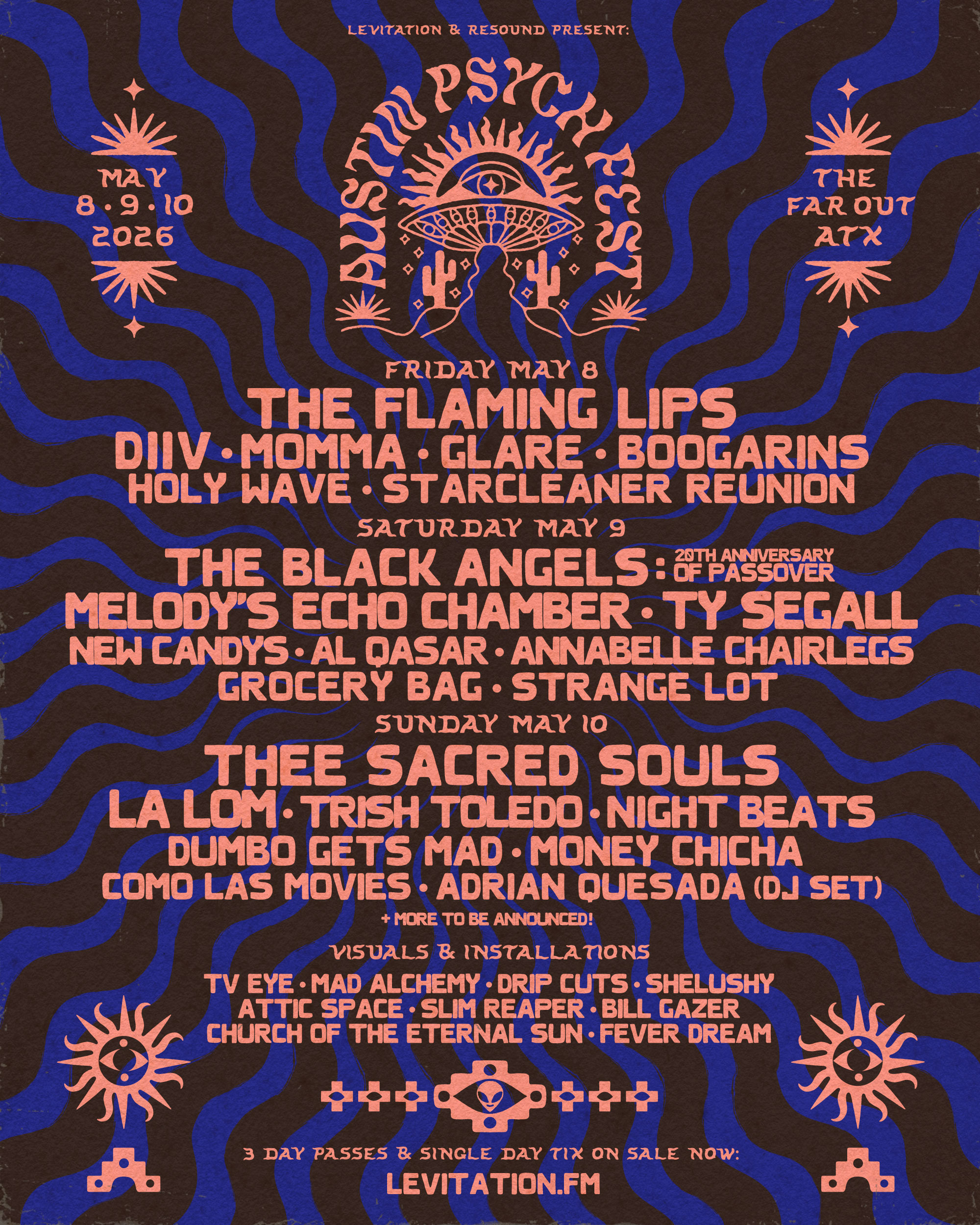 Austin Psych Fest 2026 lineup: Flaming Lips, Melody's Echo Chamber ...