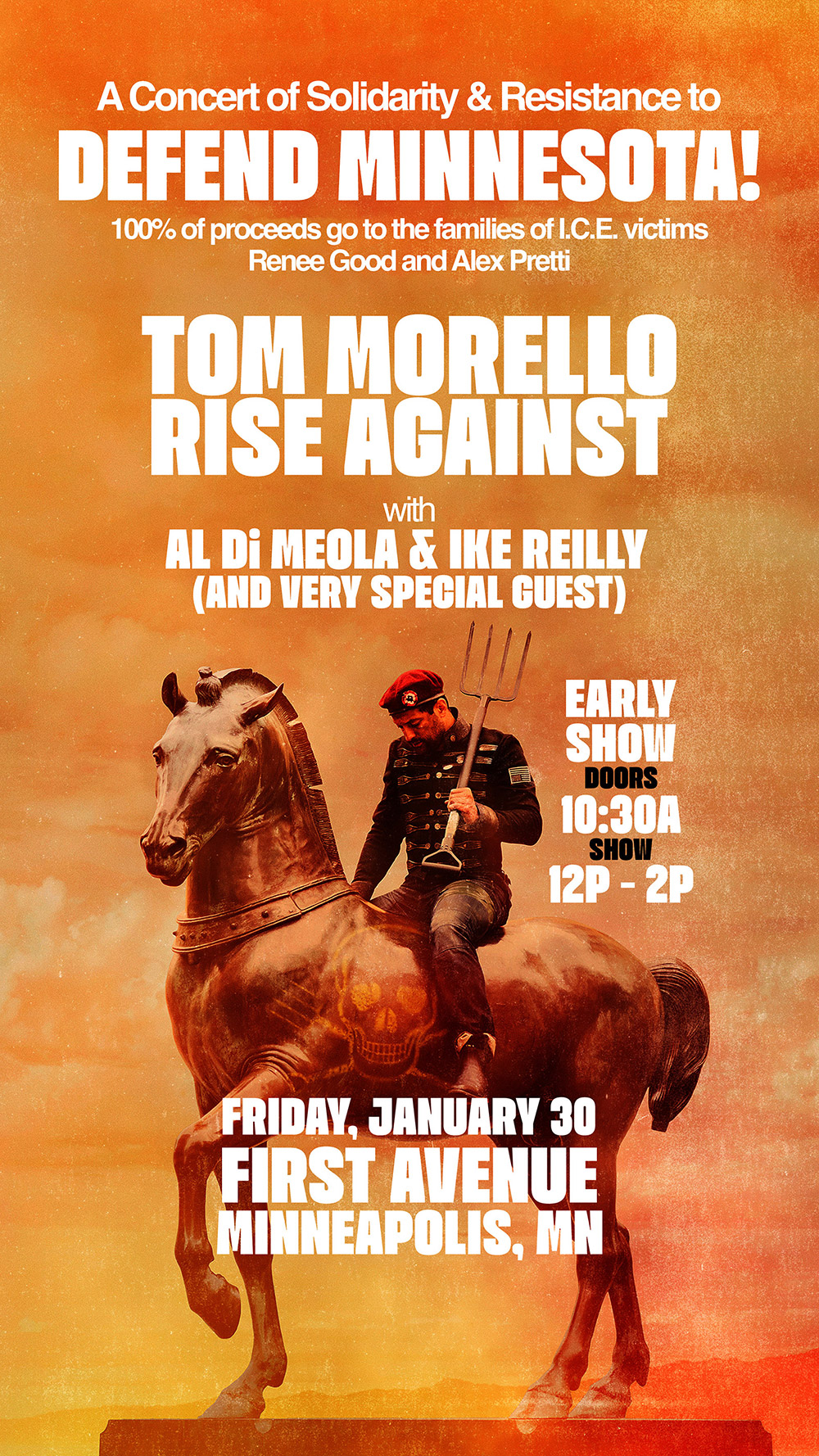 Tom Morello, Rise Against & more playing Minnesota benefit concert