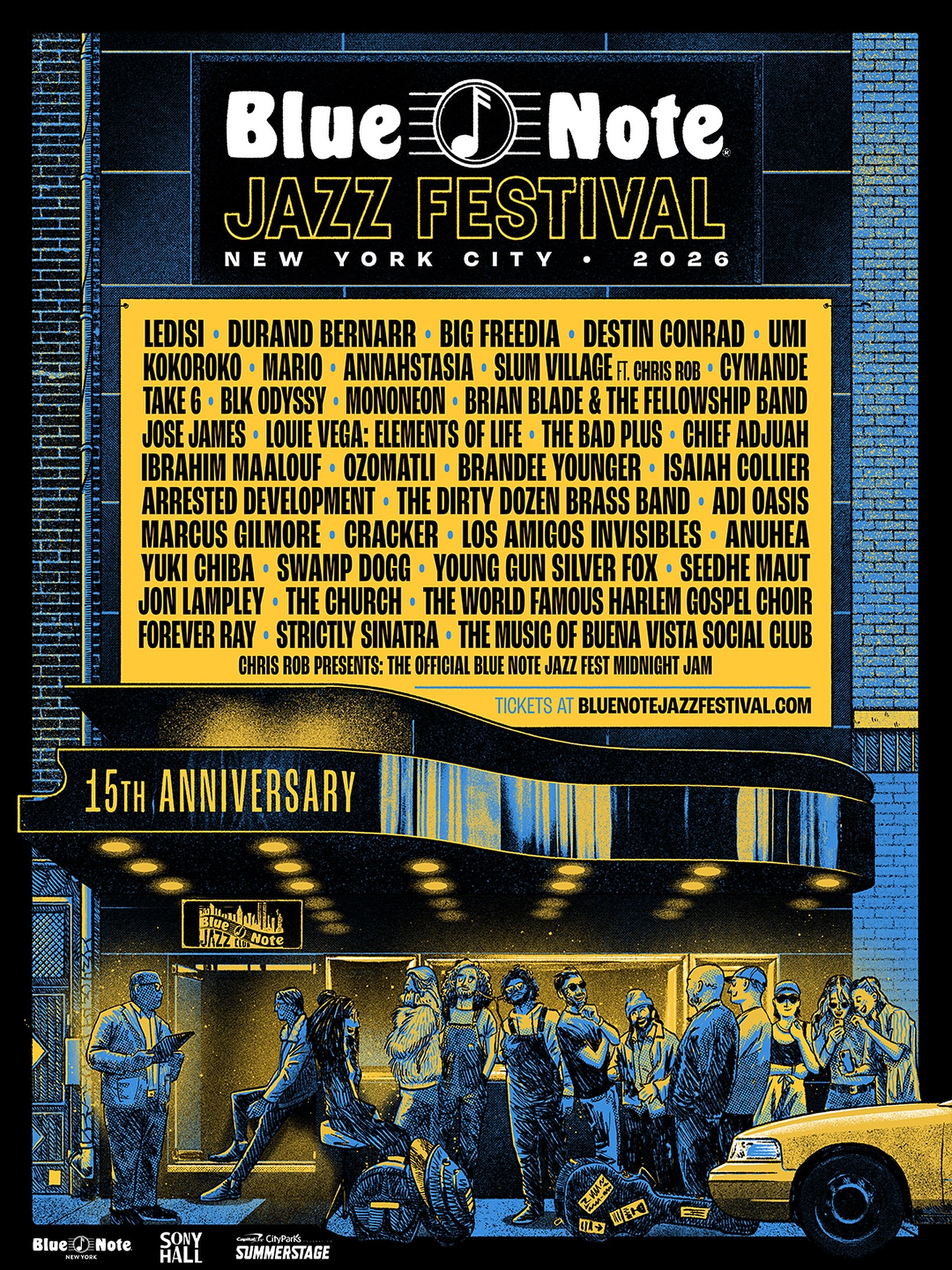 Blue Note Jazz Festival 2026 has Cymande, Arrested Development, Brandee ...