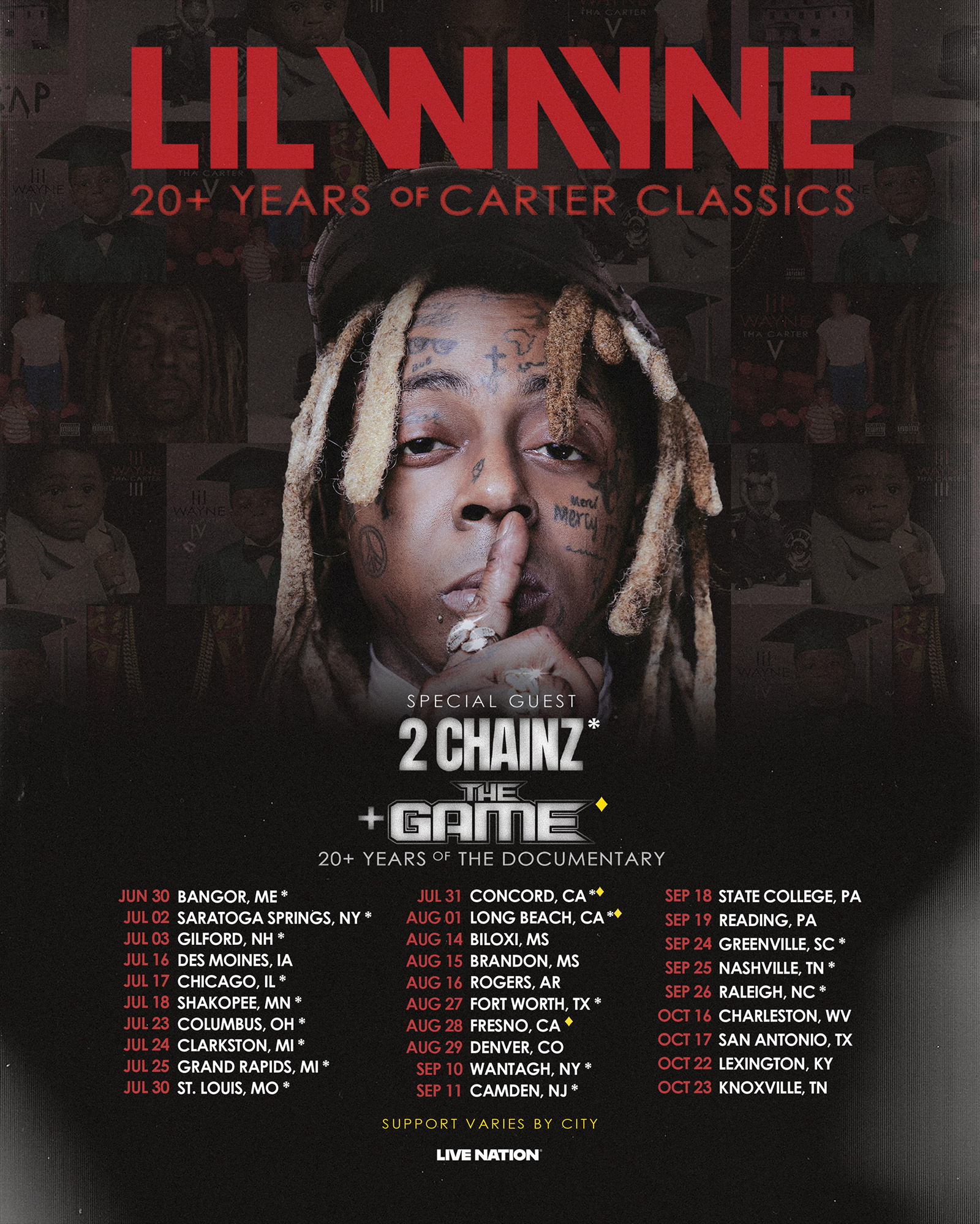 Lil Wayne announces tour with 2 Chainz & The Game