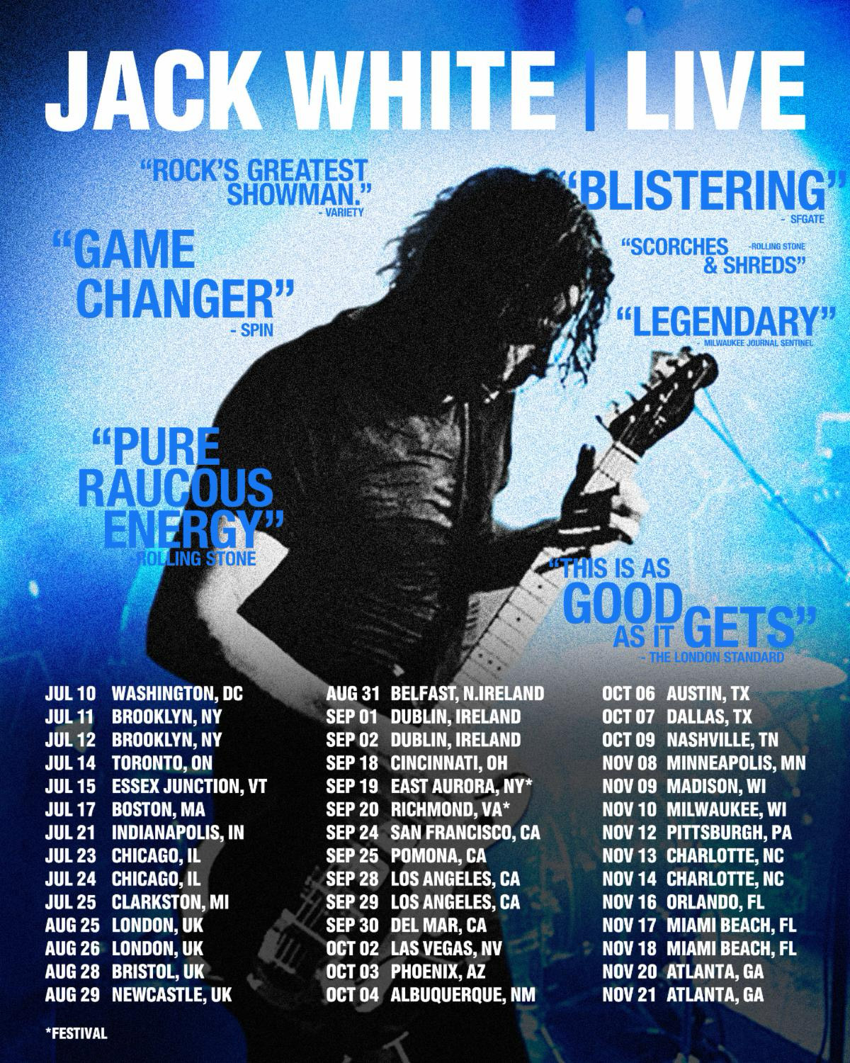 Jack White announces North American tour (show w/ Angine de Poitrine ...