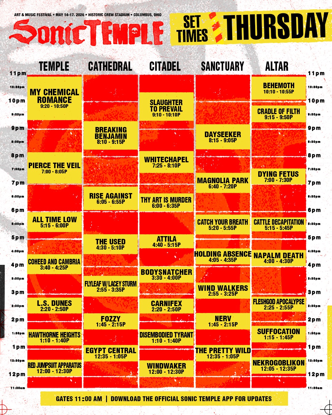 Sonic Temple announces 2026 set times