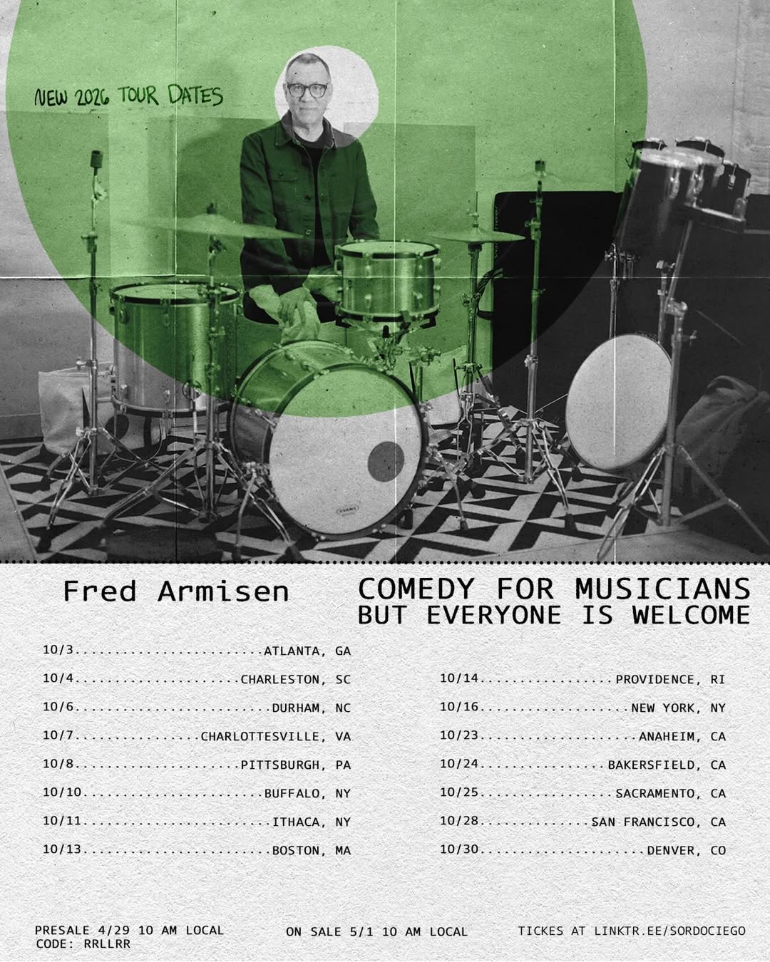 Fred Armisen announces fall tour