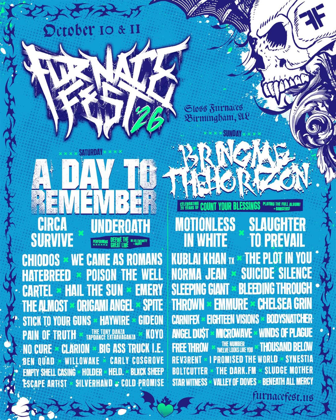 Furnace Fest 2026 has Circa Survive, Underoath playing 'Define the ...