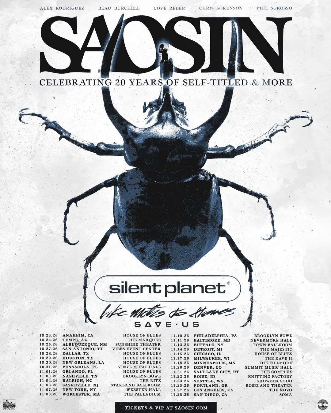 Saosin announce 20th anniversary tour for self-titled debut w/ Silent ...