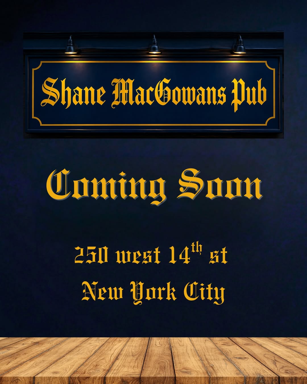 'Shane MacGowans Pub' opening in NYC with family's blessing