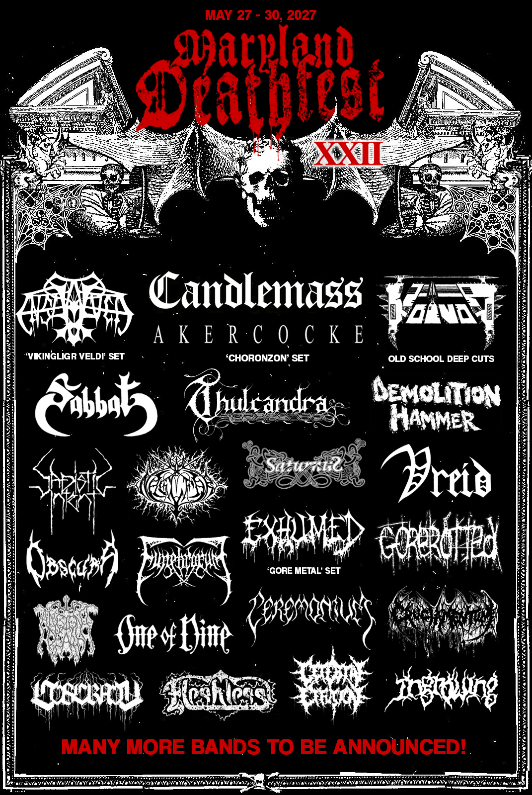 Maryland Deathfest initial 2027 lineup (Enslaved playing 1994 album ...